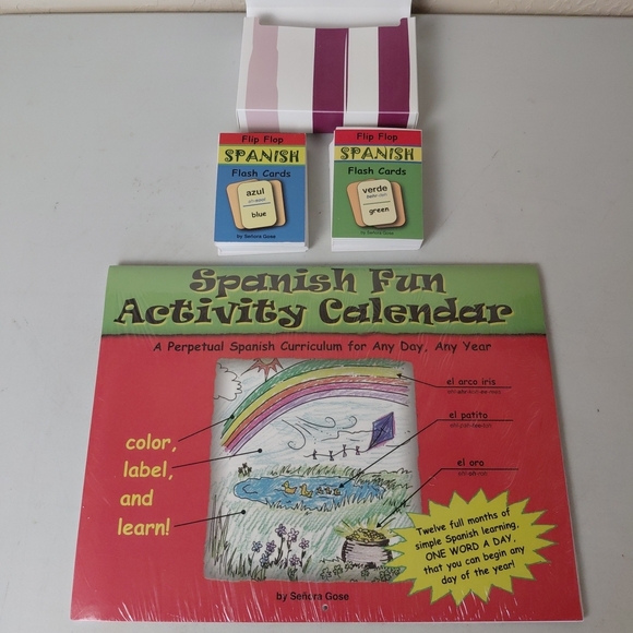 Other | Spanish Fun Activity Calendar By Senora Gose With Flip Flop ...